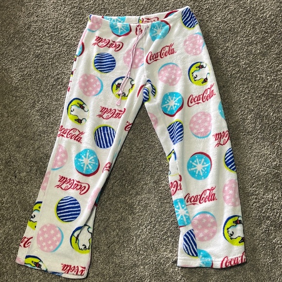 Coca Cola | Intimates & Sleepwear | Coca Cola Fleece Pajama Pants ...